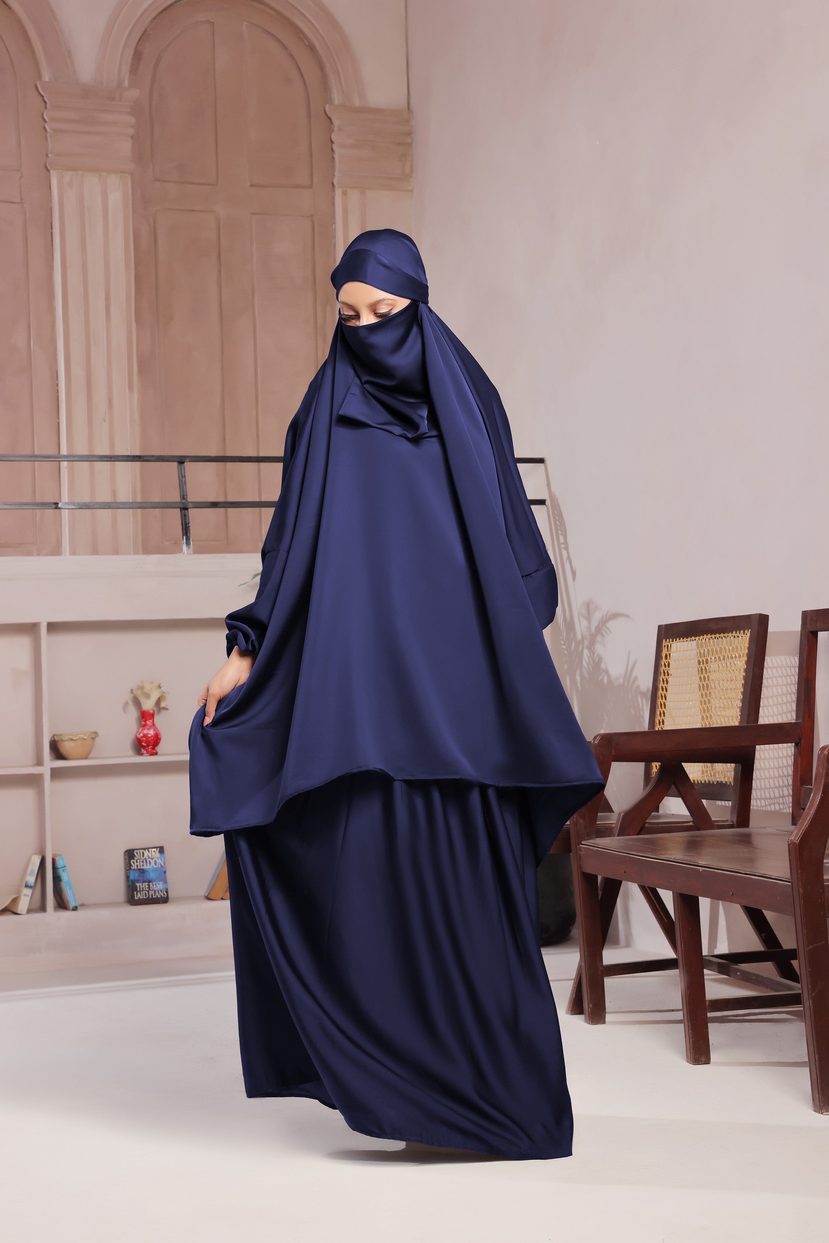 Navy Blue Jilbab – TGM - Online Store